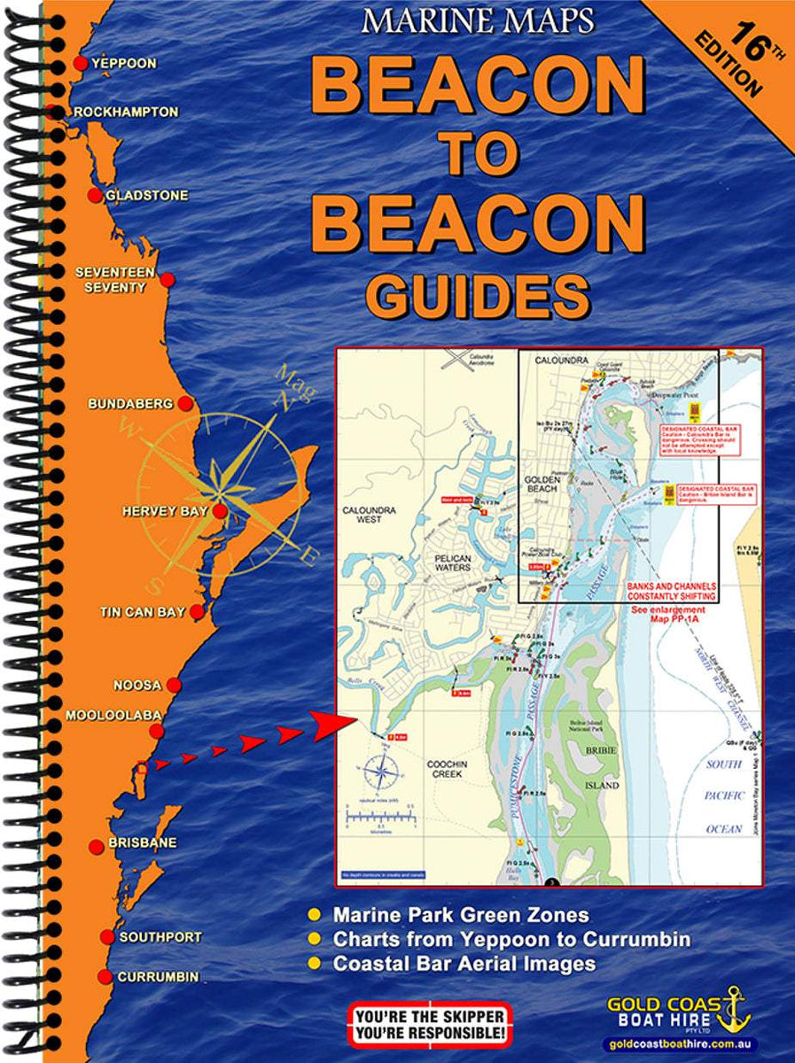 Buy Beacon to Beacon Guides: Yeppoon to Currumbin (16th Edition) – The Chart & Map Shop