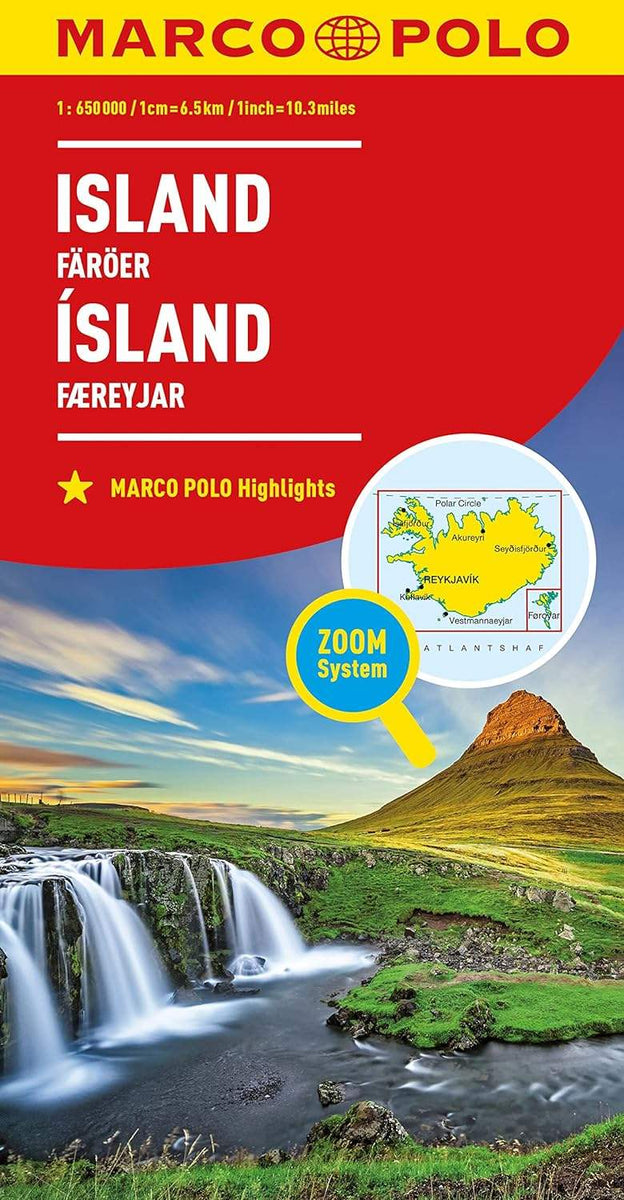 Buy Iceland Road Map by Marco Polo (2023) – The Chart & Map Shop