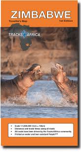 Buy Zimbabwe Road Map Tracks4Africa – The Chart & Map Shop