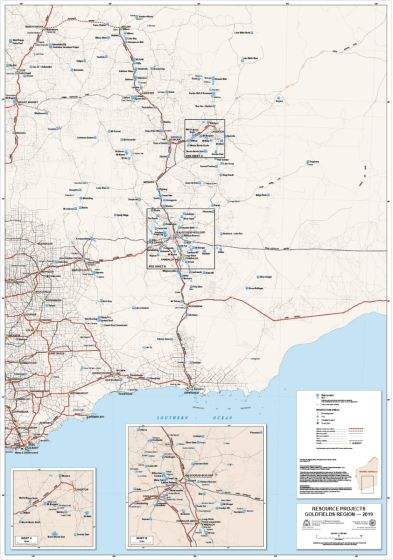 Buy Goldfields Region Resource Projects 2019 – The Chart & Map Shop