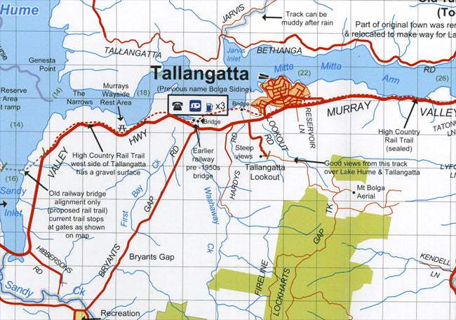 Buy Upper Murray Adventure Road Map (1st Edition) by Rooftop Maps (2007) – The Chart & Map Shop