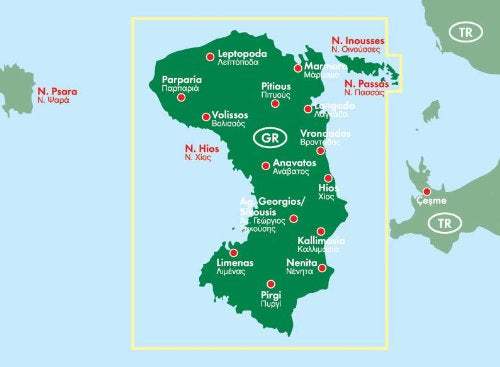 Buy Chios Road Map by Freytag & Berndt (2011) – The Chart & Map Shop