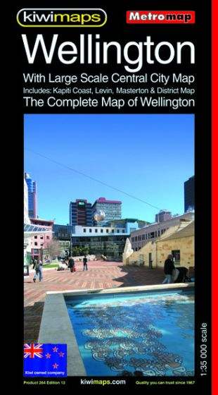 Buy Wellington Metro Road Map by Kiwimaps – The Chart & Map Shop