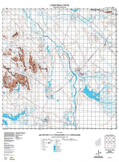 Buy 4060-2 Christmas Creek Topographic Map by Landgate (2015) – The ...