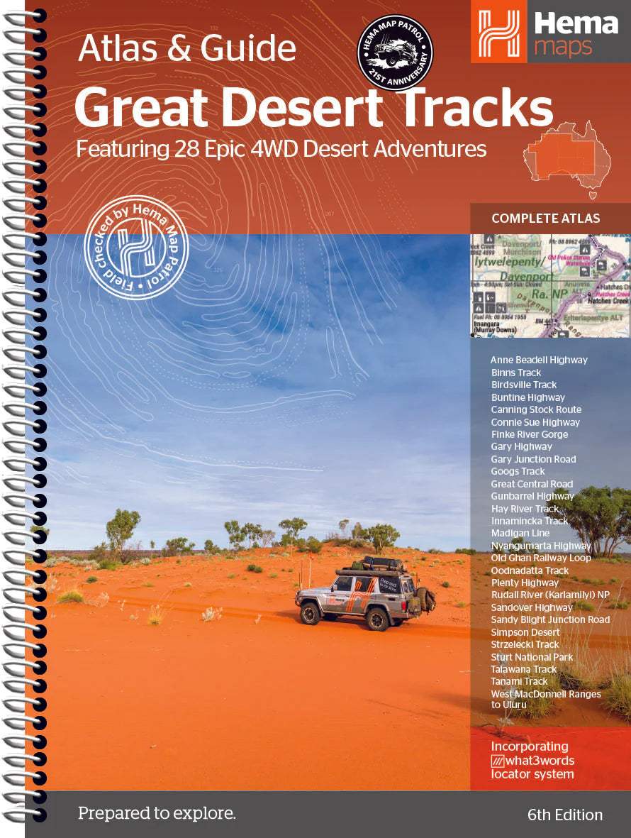 Buy Great Desert Tracks Atlas & Giude (6th Edition) by Hema Maps – The ...
