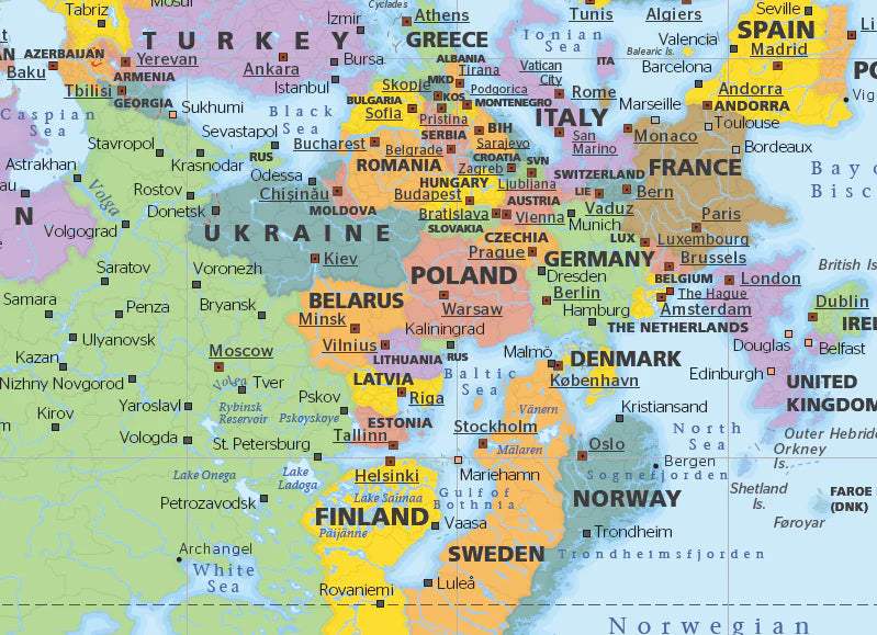 Buy Upside Down World Map Folded in Envelope (2nd Edition) by Hema Maps ...