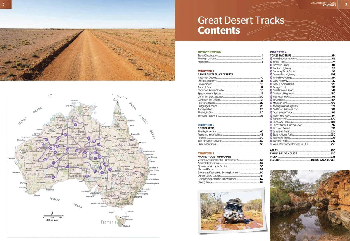 Buy Great Desert Tracks Atlas & Giude (6th Edition) by Hema Maps – The ...