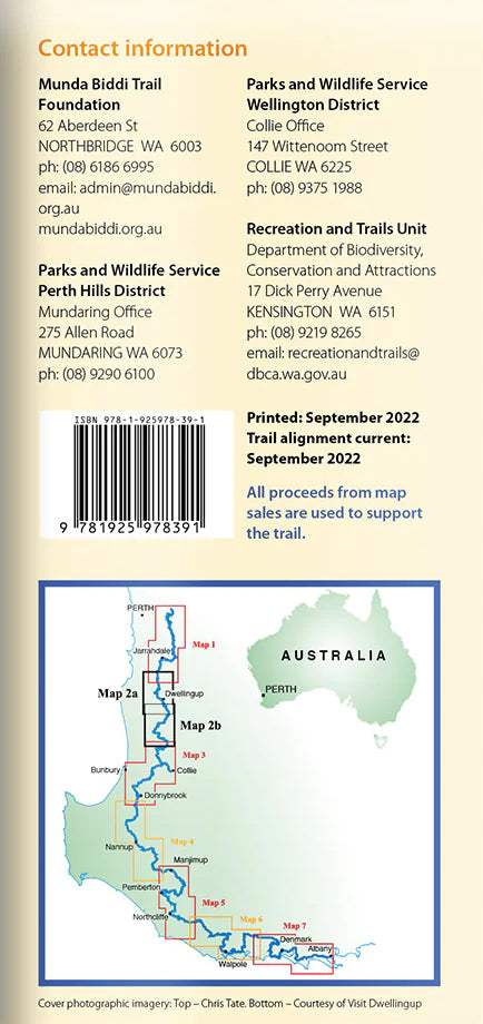 Buy Munda Biddi Trail Map 2: Dandalup Campsite to Harvey-Quindanning ...