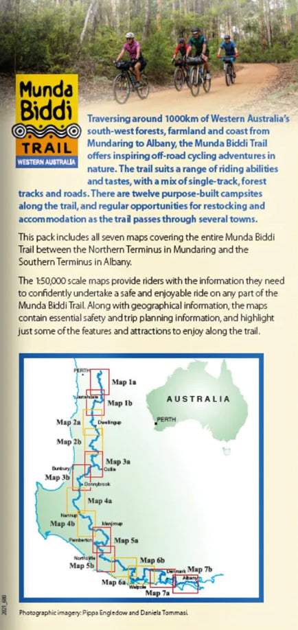 Buy Munda Biddi Trail Map Pack: Mundaring to Albany – The Chart & Map Shop