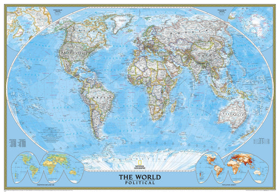 Buy World Political Large Wall Map by National Geographic – The Chart ...