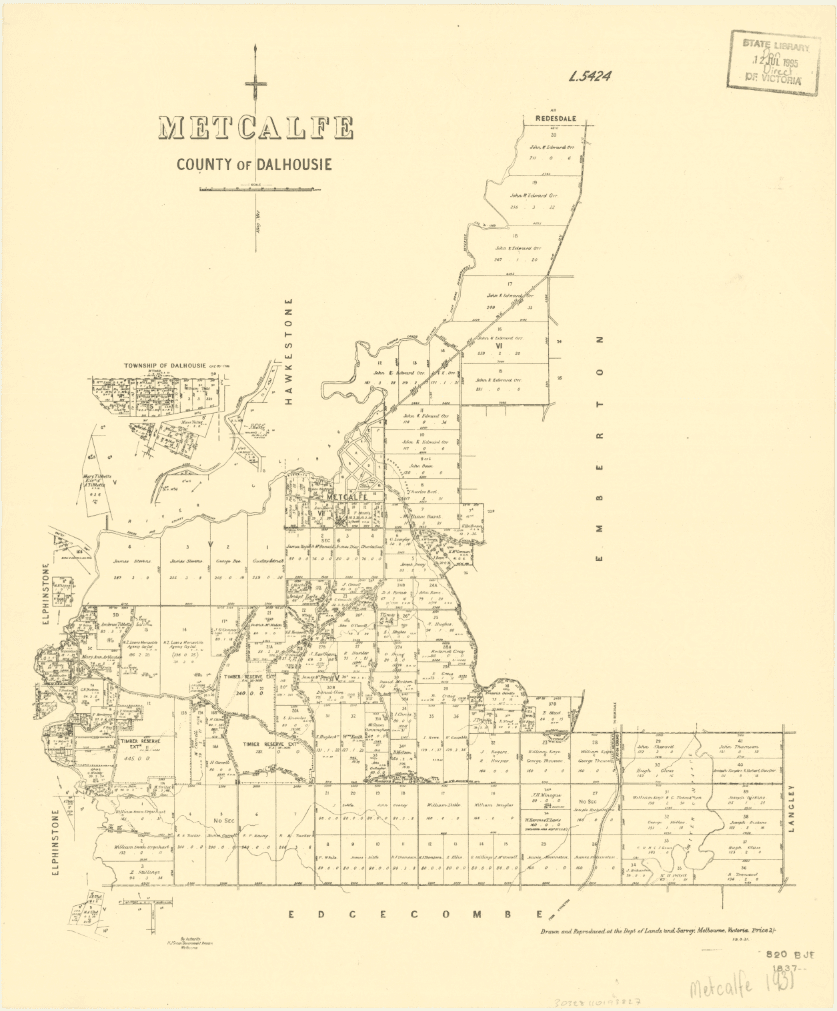 Buy 1931 Metcalfe Historical Map – The Chart & Map Shop