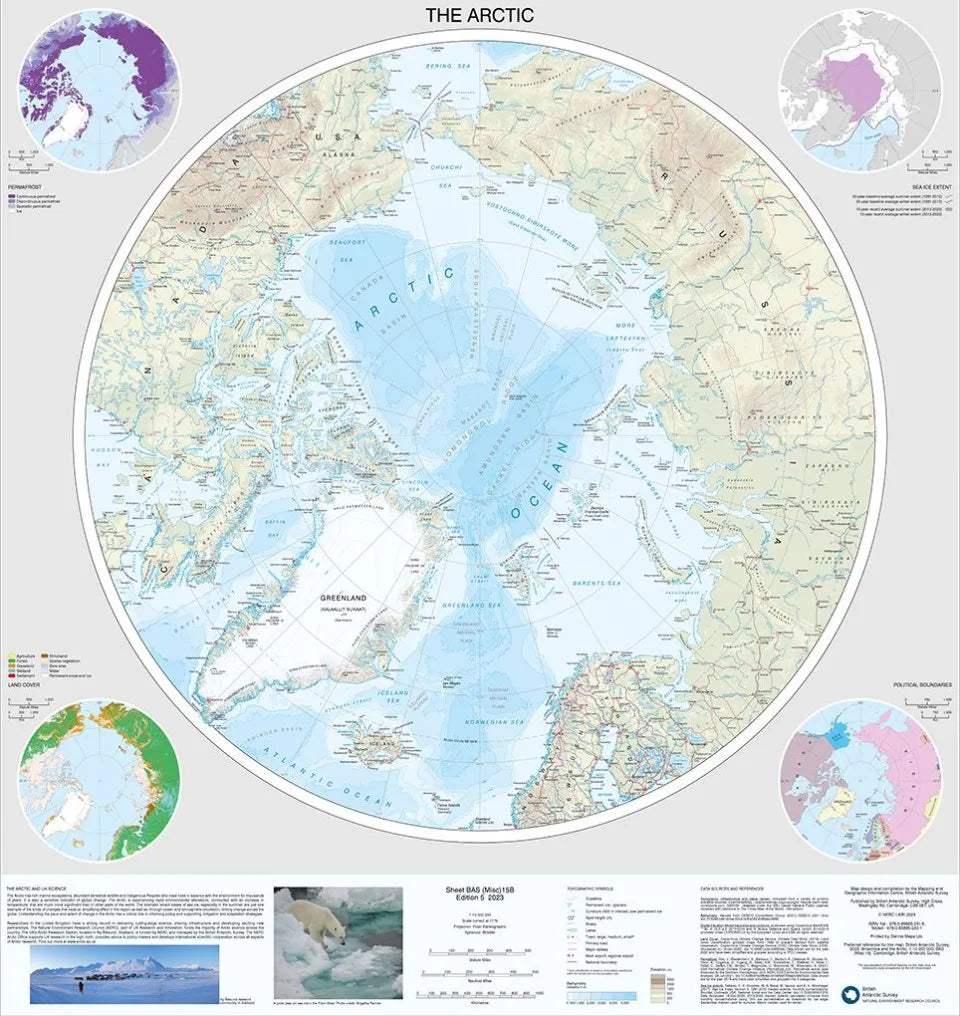 Buy Antarctica and the Arctic: Sheets 15A & 15B by British Antarctic ...