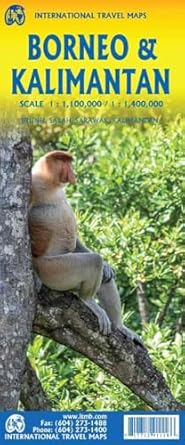 Buy Borneo and Kalimantan Map ITMB – The Chart & Map Shop