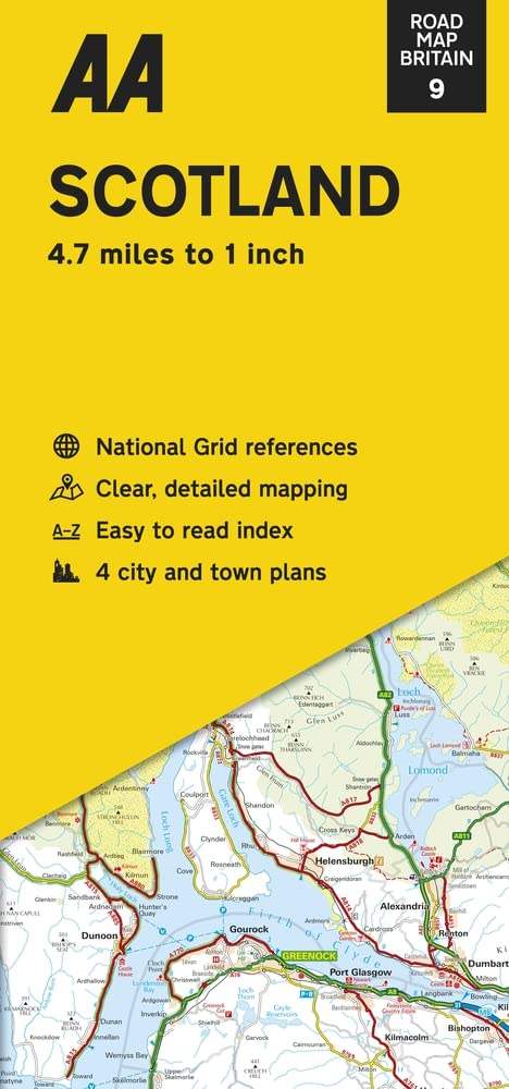 Buy AA Scotland Road Map – The Chart & Map Shop