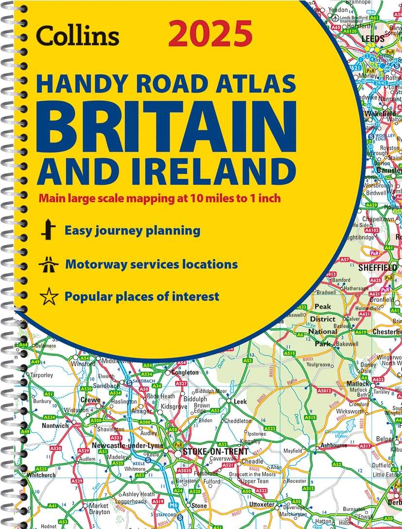 Buy 2025 Collins Handy Road Atlas Britain and Ireland – The Chart & Map ...