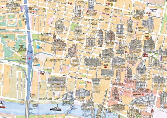 Buy Discovering Glasgow Road Map by Collins (2023) – The Chart & Map Shop