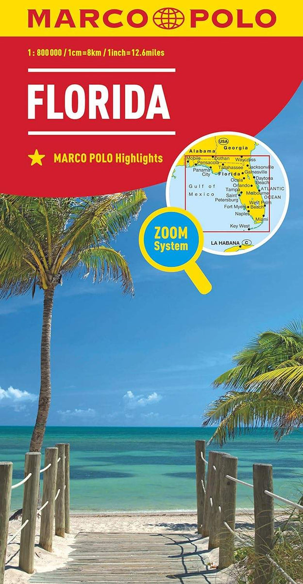 Buy Florida Road Map by Marco Polo (2016) – The Chart & Map Shop