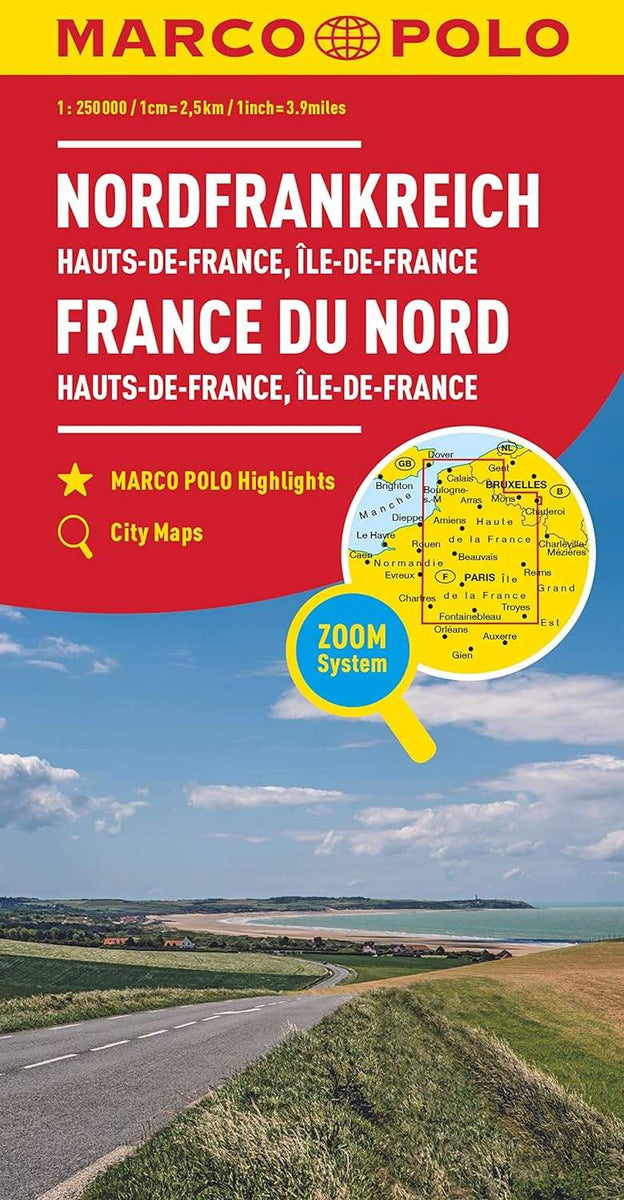 Buy Northern France Road Map by Marco Polo (2022) – The Chart & Map Shop