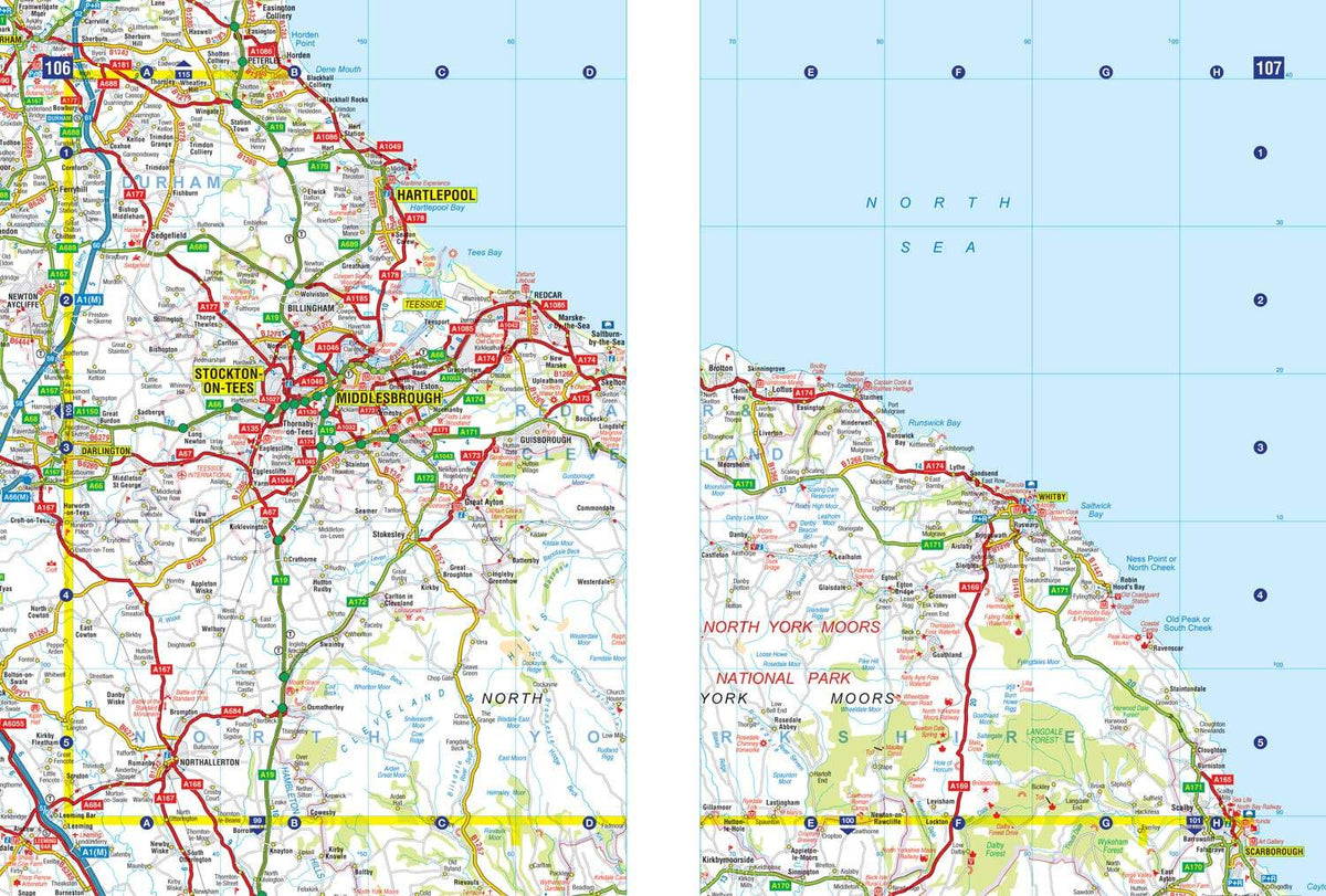 Buy Great Britain Handy Road Atlas by A-Z Maps (2024) – The Chart & Map ...