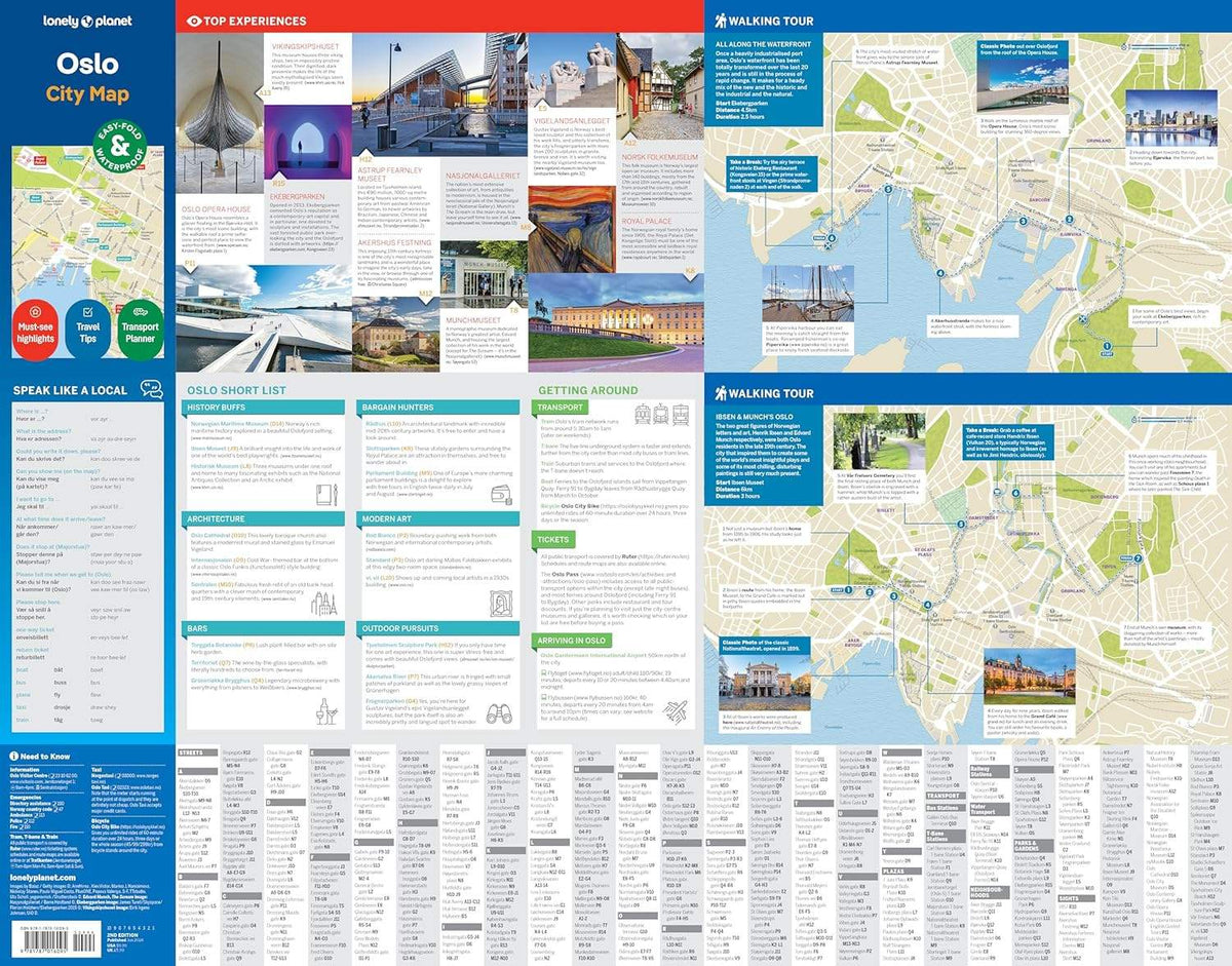 Buy Lonely Planet Oslo City Map (2nd Edition) (2024) – The Chart & Map Shop