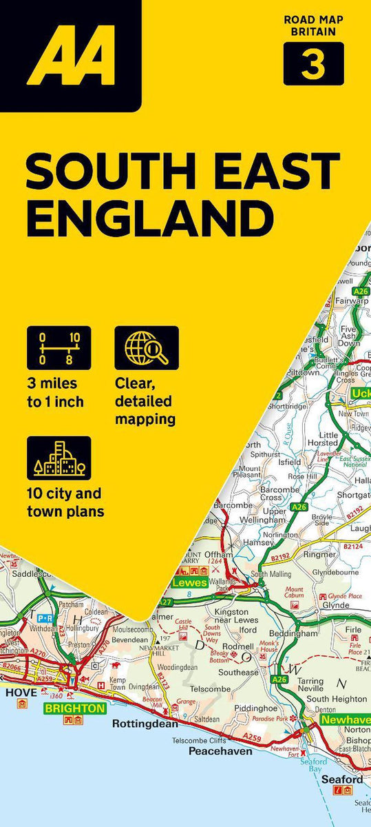 Buy AA Road Map South East England – The Chart & Map Shop
