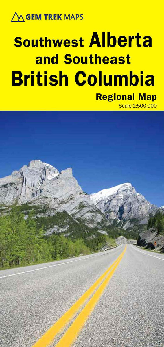 Buy Southwest Alberta & Southeast British Columbia Road Map by Gem Trek ...