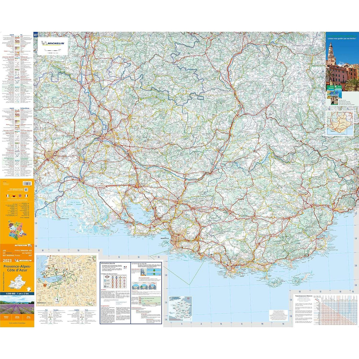 Buy Provence, Alpes, Cote d'Azur Road Map 527 by Michelin (2023) – The ...