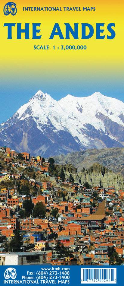 Buy The Andes Road Map by ITMB (2022) – The Chart & Map Shop