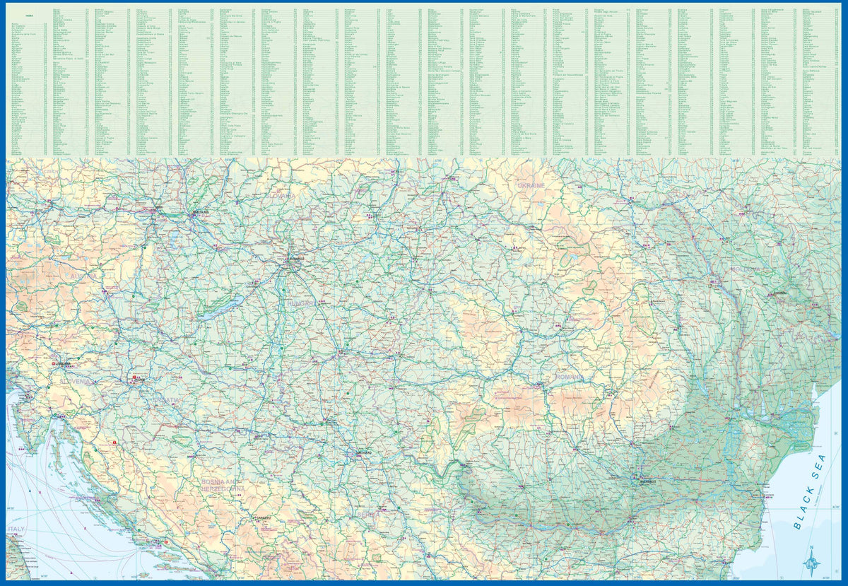 Buy Balkans Rail & Road Map by ITMB (2022) – The Chart & Map Shop