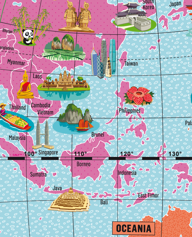 Buy 42cm Marvels of the World Inflatable Globe by Caly Toys – The Chart ...