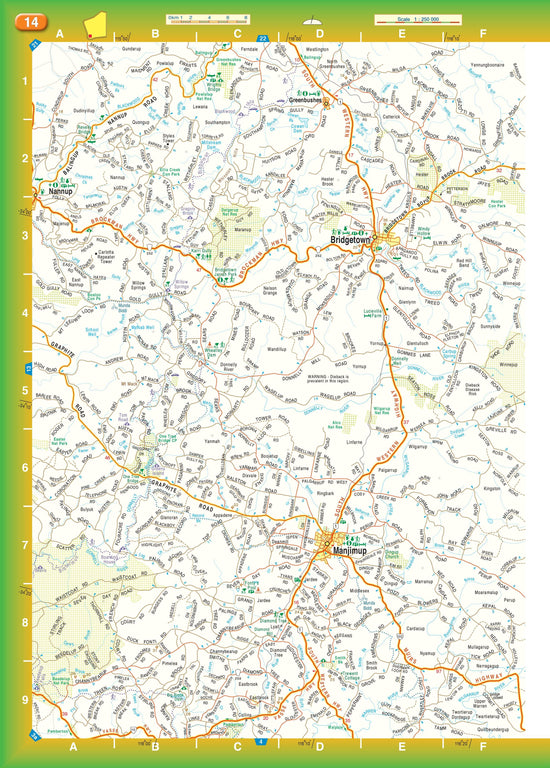 Buy Roads & Tracks Western Australia | Road Map of WA – The Chart & Map ...