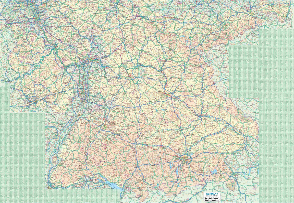 Buy Germany Road Map by ITMB (2024) – The Chart & Map Shop