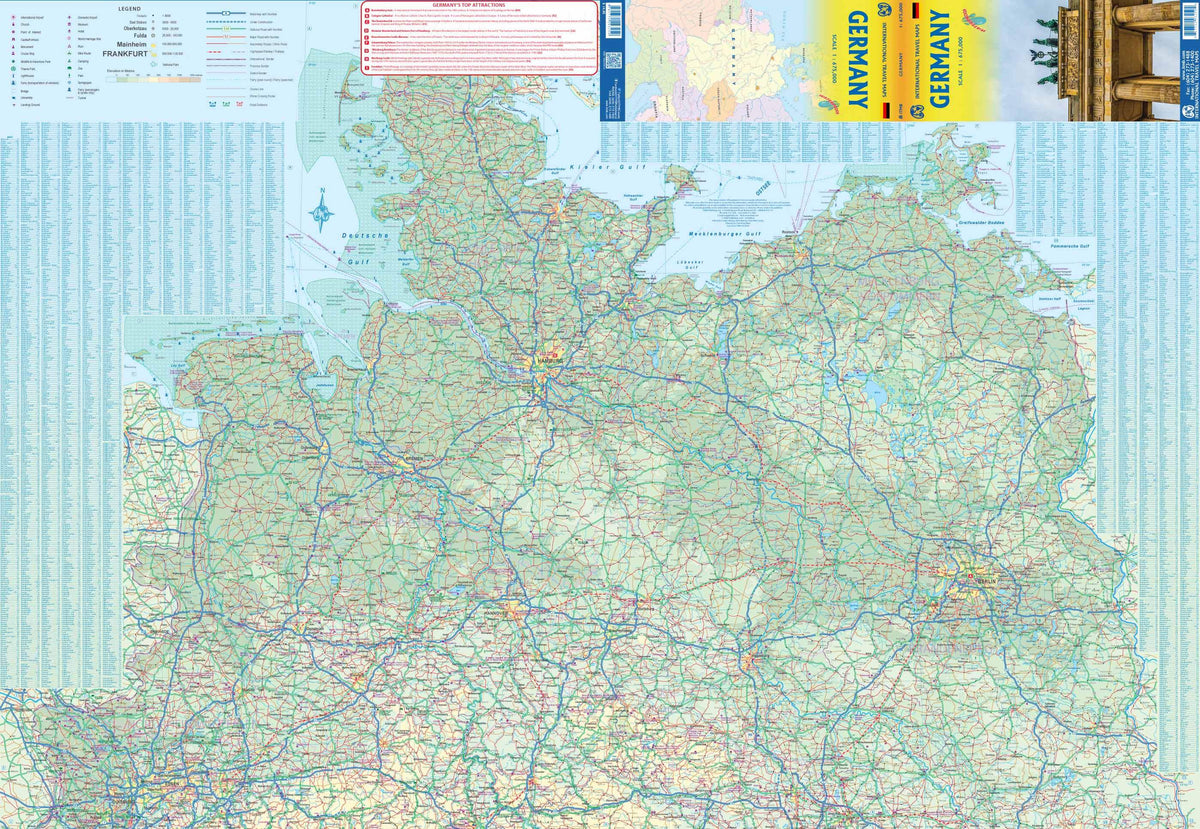 Buy Germany Road Map by ITMB (2024) – The Chart & Map Shop