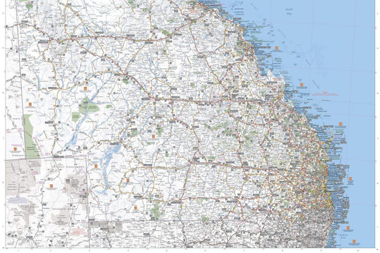 Buy Queensland Handy Road Map (15th Edition) by Hema Maps – The Chart ...