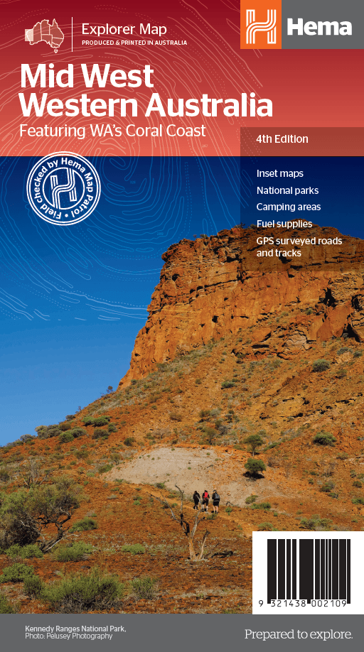 Buy Mid West Western Australia Road Map (4th Edition) by Hema Maps ...