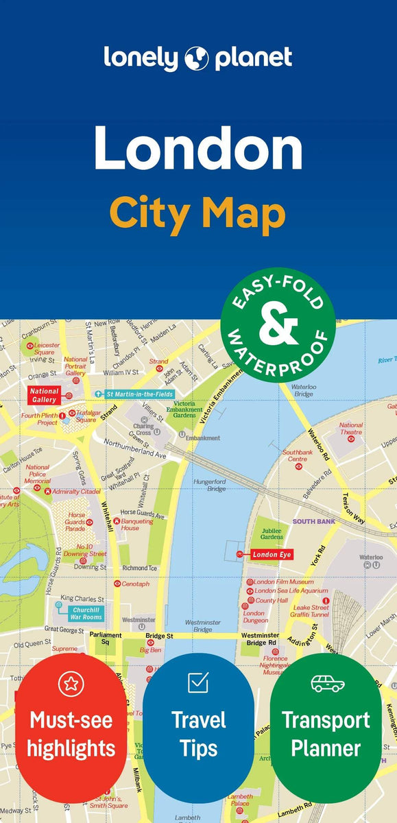 Buy Lonely Planet London City Map (2nd Edition) (2023) – The Chart ...