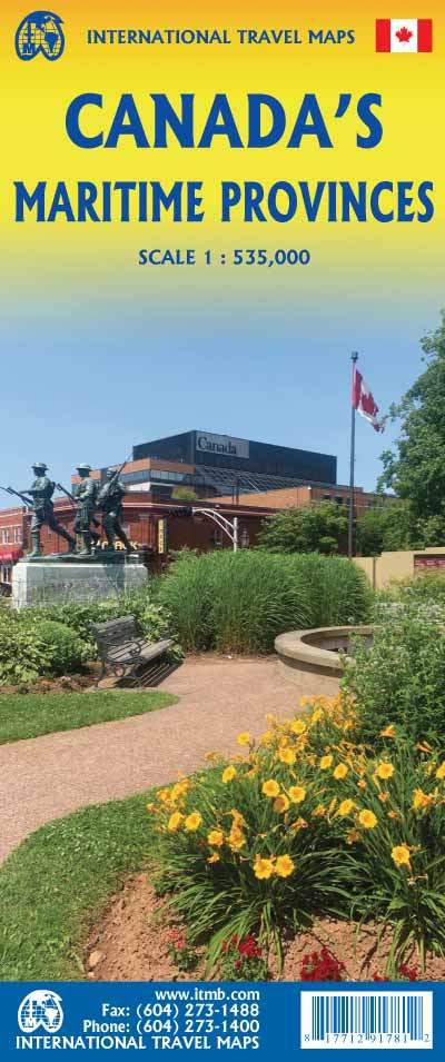 Buy Canada's Maritime Provinces Map by ITMB (2023) – The Chart & Map Shop