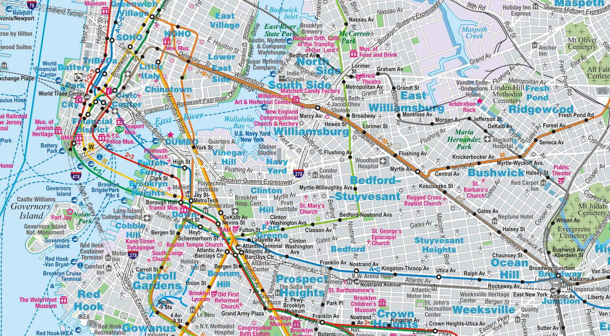 Buy New York Road Map by Express Map (2023) – The Chart & Map Shop