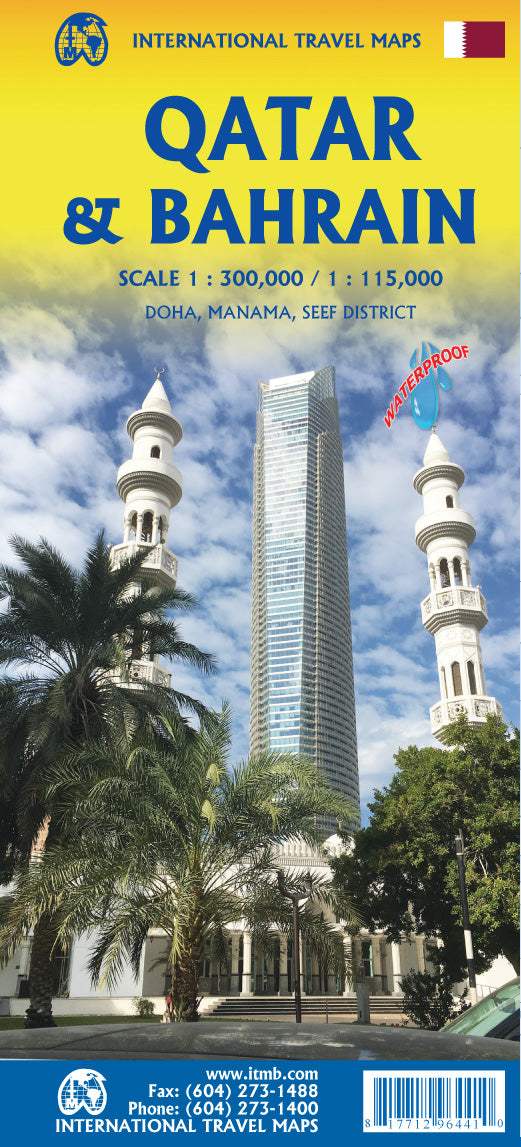 Buy Qatar & Bahrain Road Map by ITMB (2022) – The Chart & Map Shop