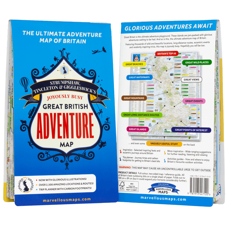 Buy Marvellous Map: Joyously Busy Great British Adventure Map by ...