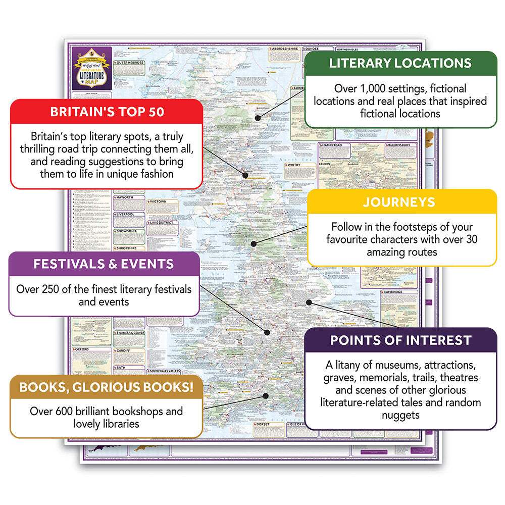 Buy Marvellous Maps: Thrillingly Plotted Great British Literature Map ...