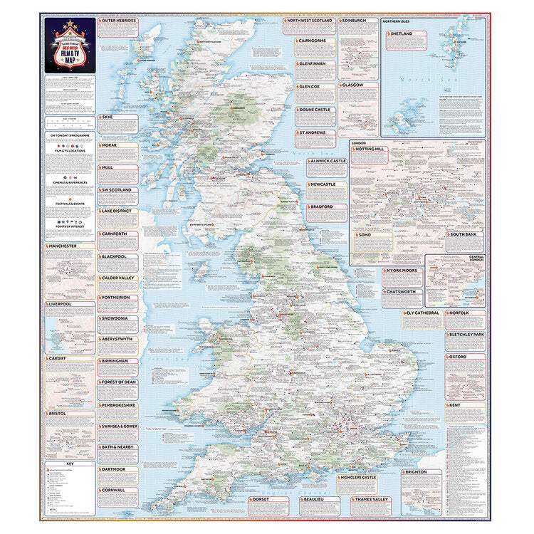 Buy Marvellous Maps: Lavishly Produced Great British Film and TV Map by ...