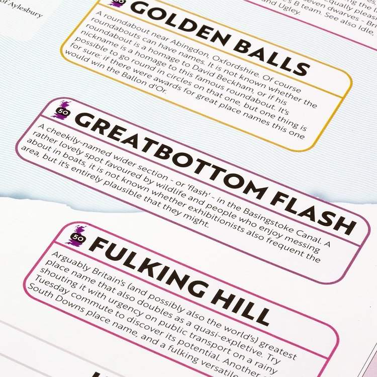 Buy Marvellous Map of Great British Place Names by Strumpshaw ...