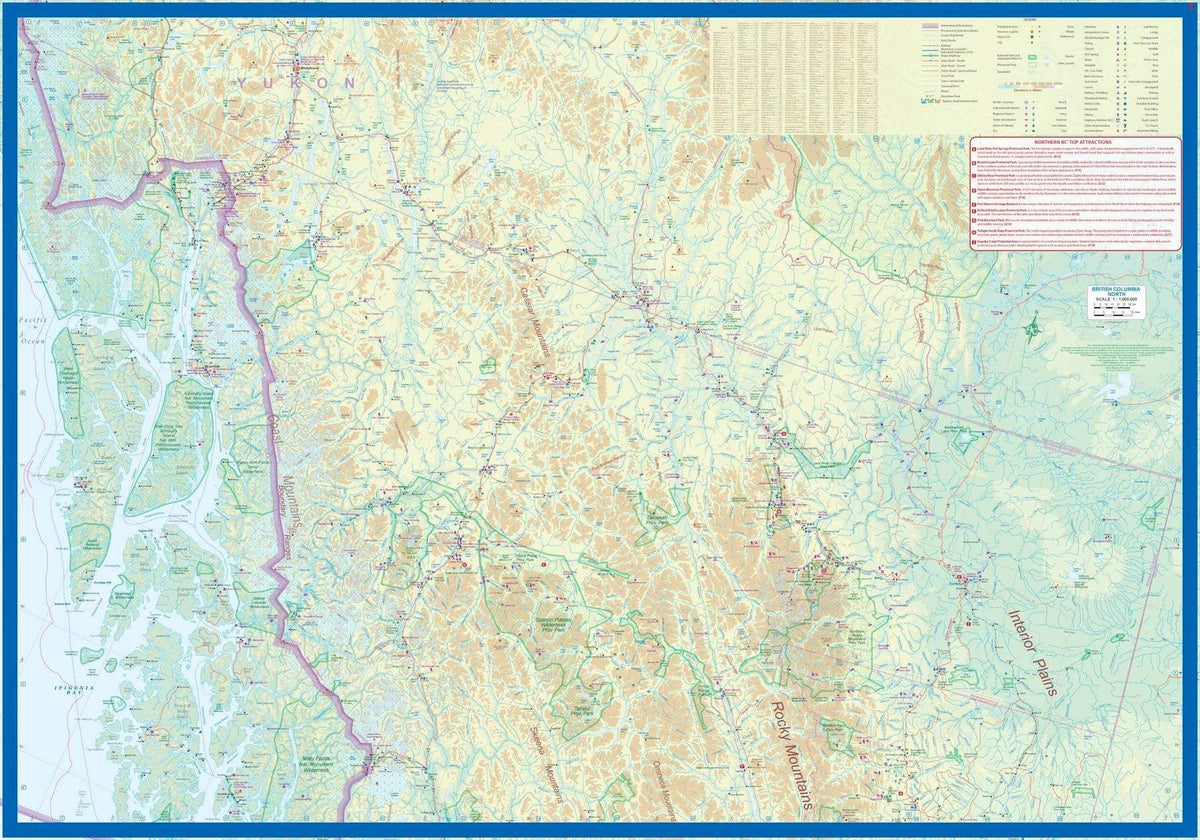 Buy Yukon & British Colombia North Road Map by ITMB (2022) – The Chart ...