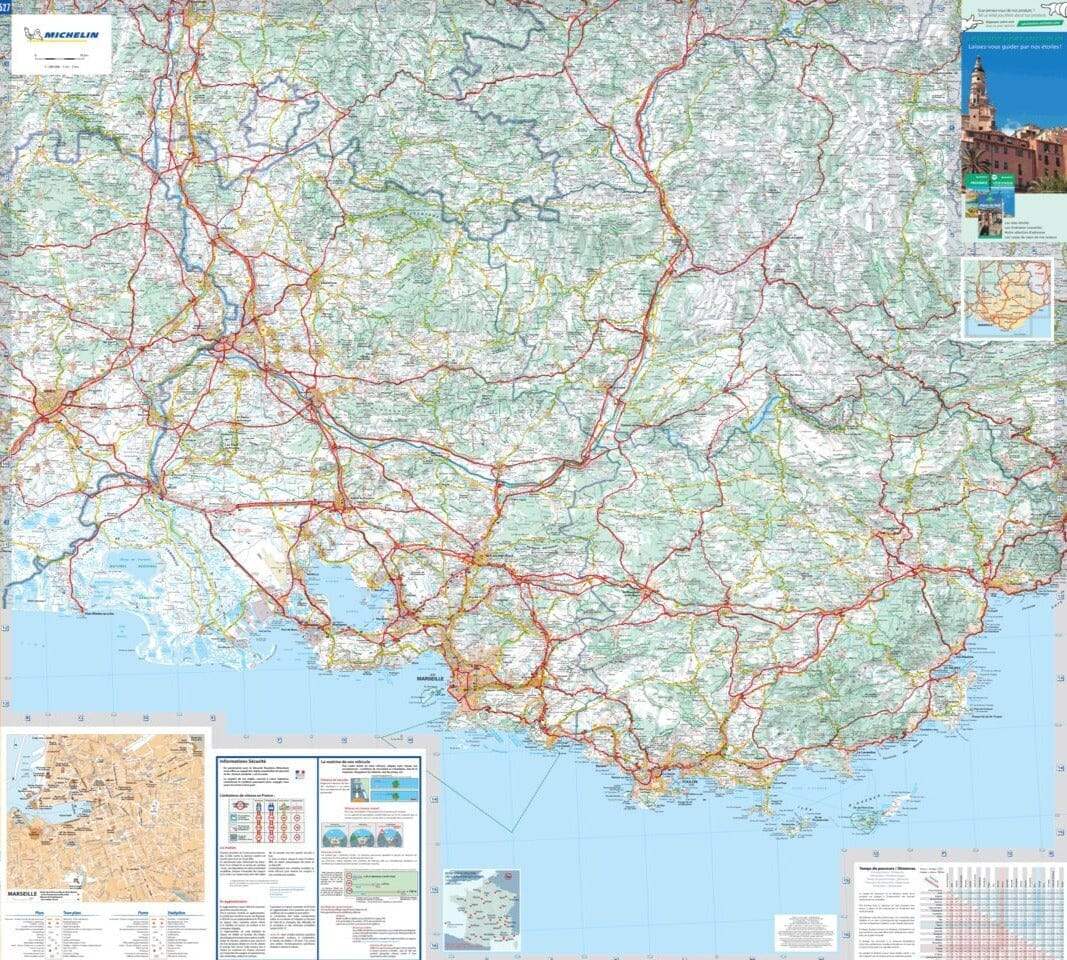 Buy Michelin Regional France Map 527: Provence-Alpes-Côte-d'Azur (2024 ...