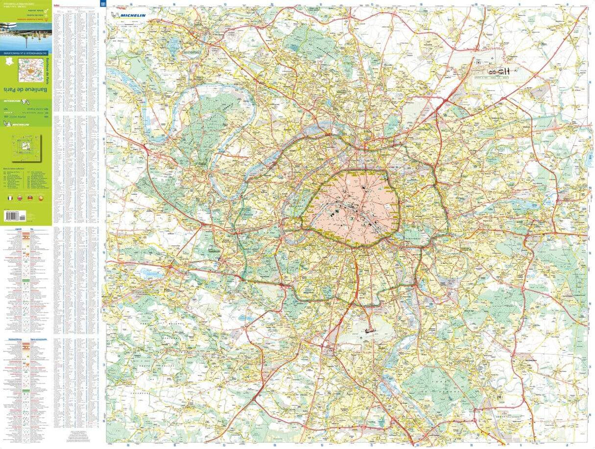 Buy Michelin Outskirts of Paris Zoom Map 101 – The Chart & Map Shop