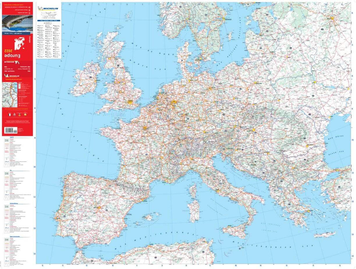 Buy Europe Road Map 705 by Michelin (2024) – The Chart & Map Shop