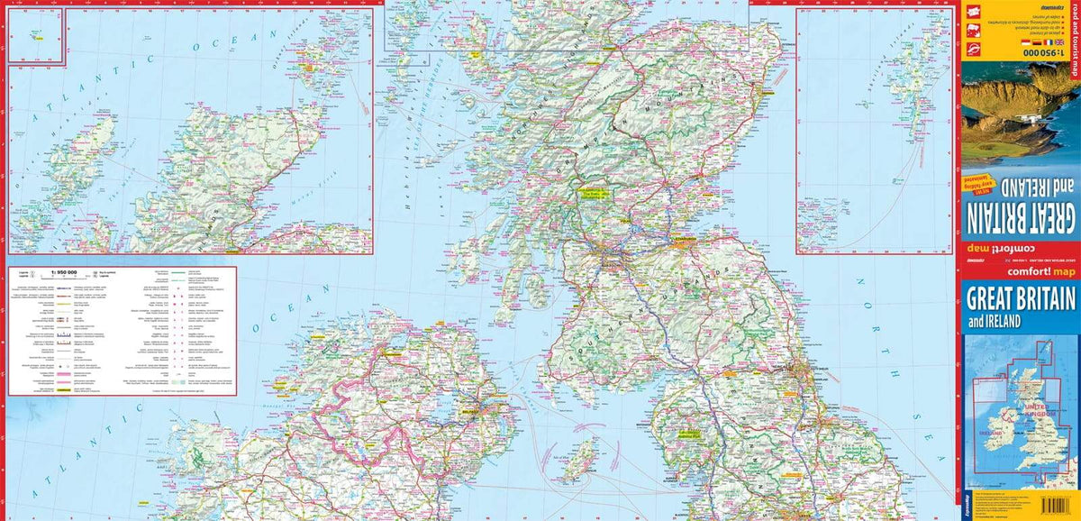 Buy Great Britain & Ireland Road Map by Express Maps (2024) – The Chart ...