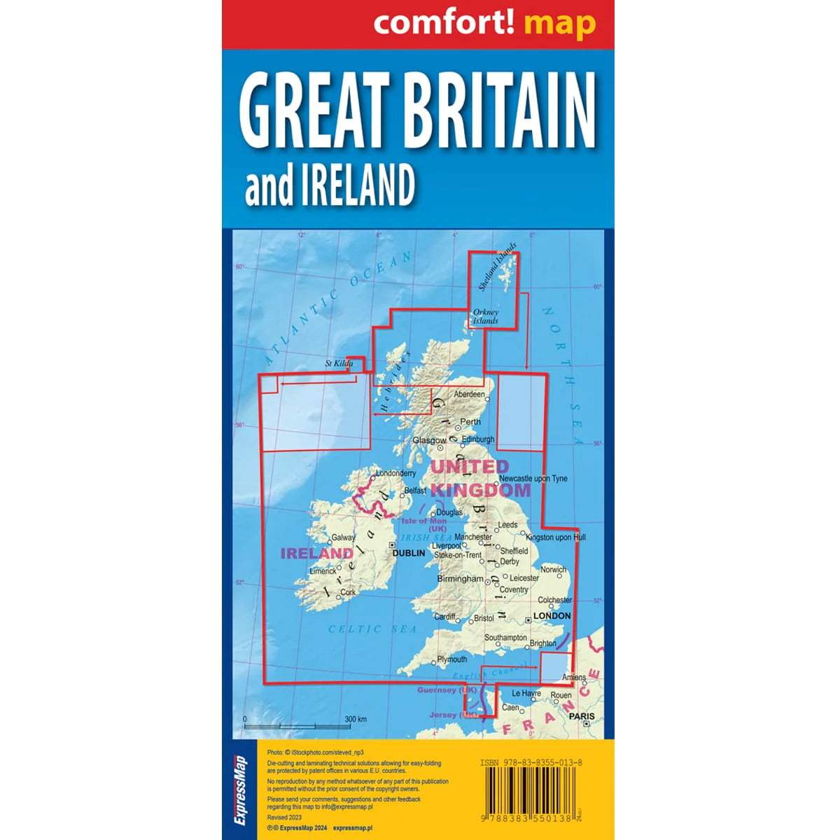 Buy Great Britain & Ireland Road Map by Express Maps (2024) – The Chart ...