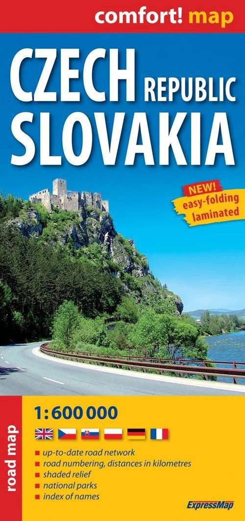 Buy Czech Republic & Slovakia Road Map by Express Maps – The Chart ...
